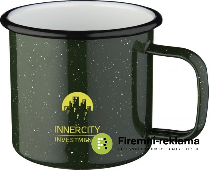 Campfire tin mug with logo print 475ml - Packaging: 50pcs | eshop ...